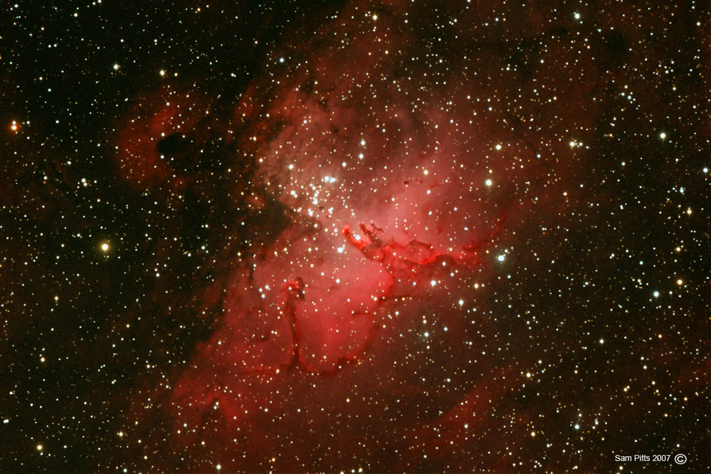Eagle Nebula M16 NGC 6611 - Astrophography Eagle Nebula M16 NGC 6611
